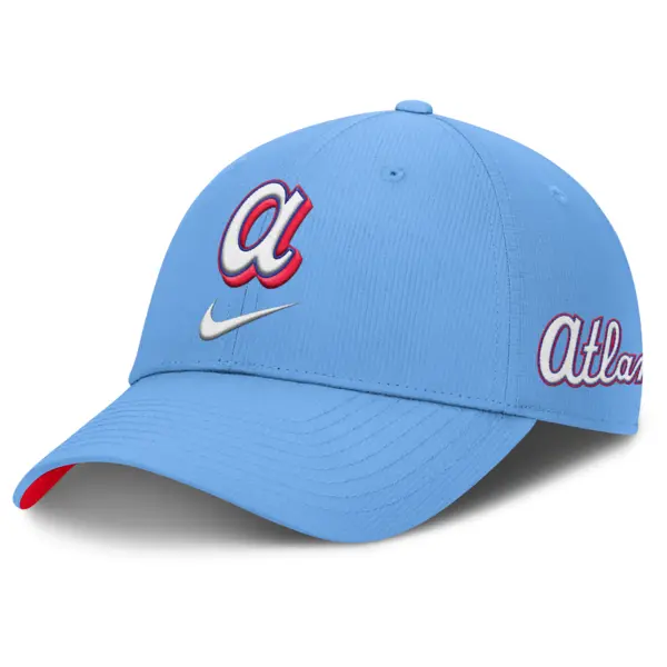 Nike Atlanta Braves City Connect Club Dri-fit Mlb Adjustable Baseball Cap - Blue
