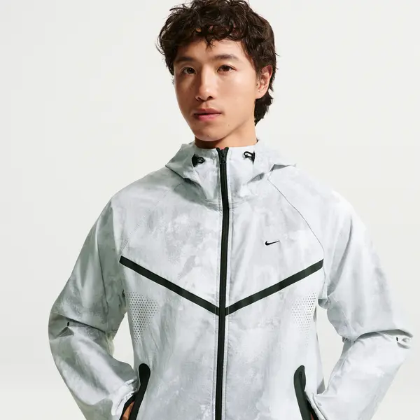 Nike Tech Windrunner Dri-fit Woven Full-zip Jacket - Grey