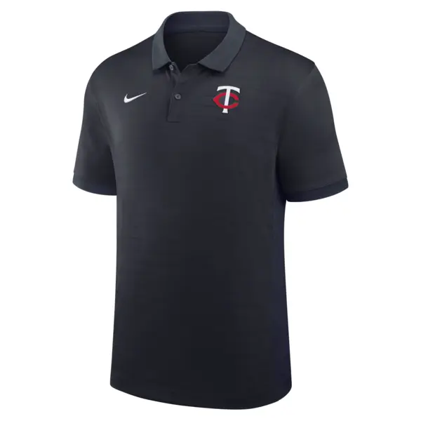 Nike Minnesota Twins Authentic Collection Striped Victory Dri-fit Mlb Polo - Blue