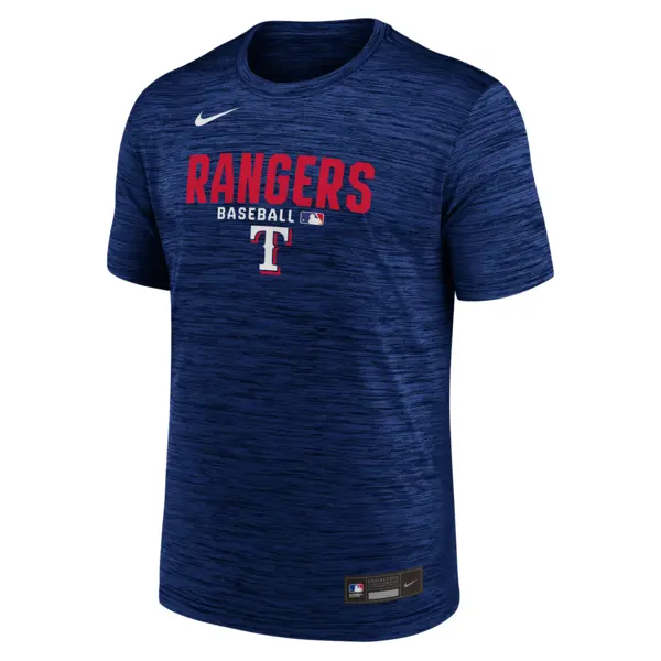 Nike Texas Rangers Authentic Collection Dri-fit Mlb T-shirt - Blue