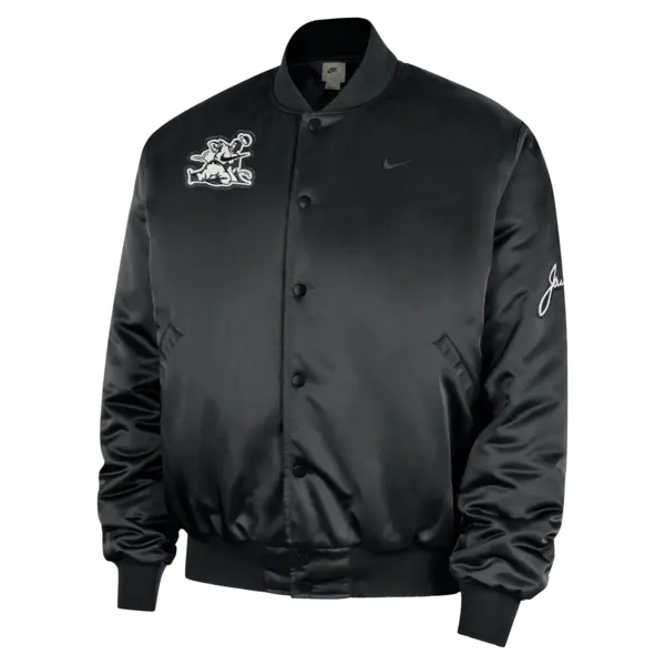 Nike Jackie Robinson" Satin Jacket - Black