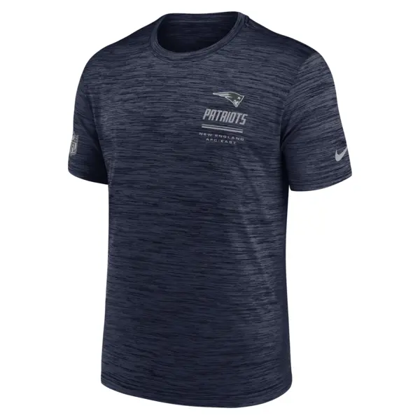 Nike New England Patriots Sideline Team Issue Velocity Dri-fit Nfl T-shirt - Blue