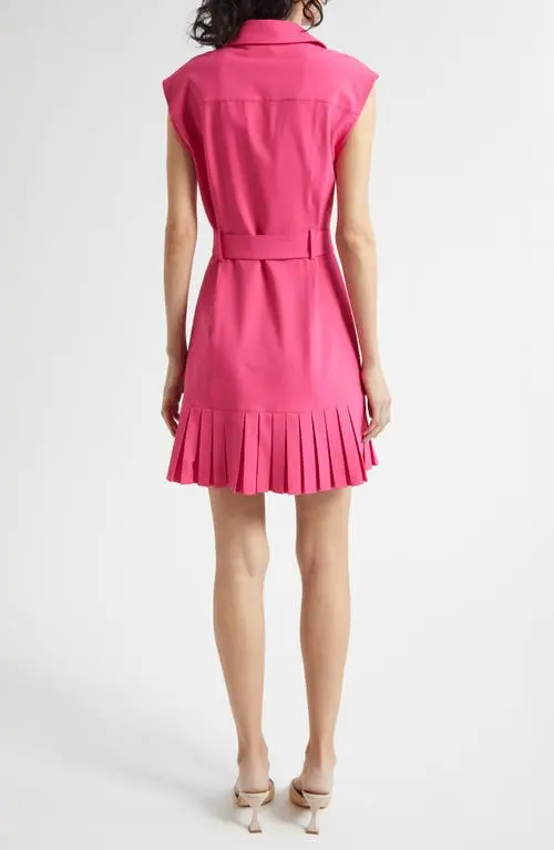 Cinq À Sept Doreen Belted Shirtdress - Beetroot Purple