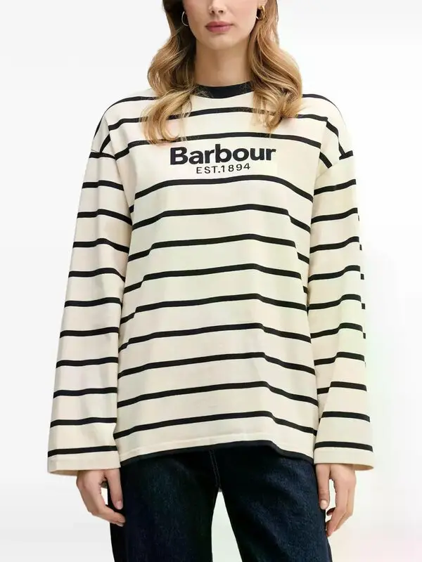 Barbour Maeve Striped Long-sleeved T-shirt - Neutrals