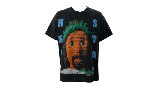 HELLSTAR Crochet Jesus T-shirt - Black