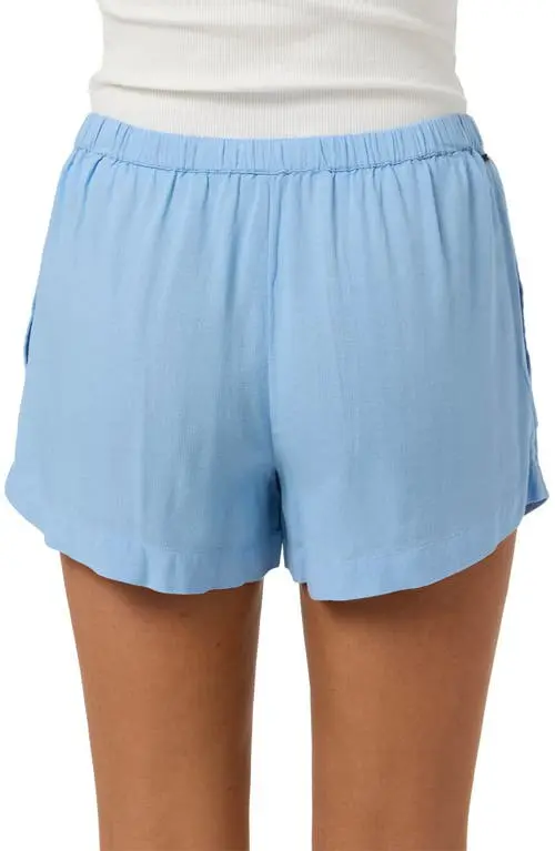 O'Neill Farren Linen Blend Shorts - Blue Glass
