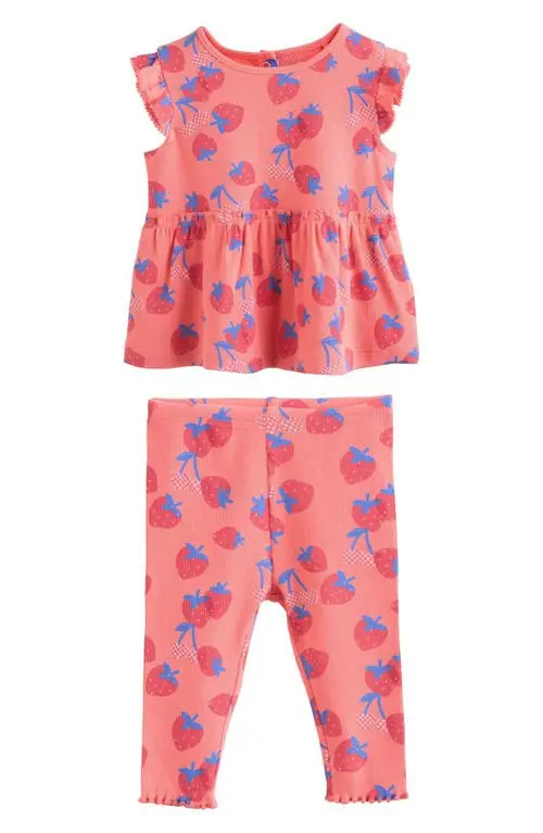 NEXT Fruit Print Top & Leggings Set - Red