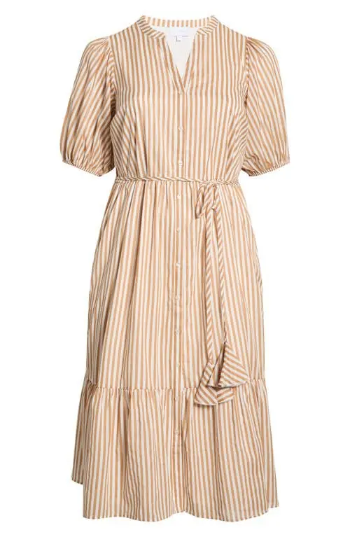 SUGARLIPS Cotton Button-up Midi Shirt Dress