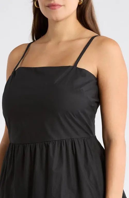 SUGARLIPS Cami Midi Sundress - Black