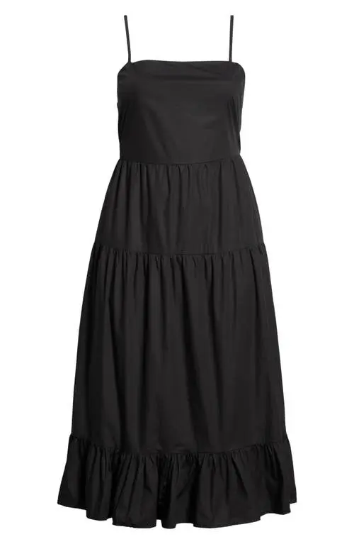 SUGARLIPS Cami Midi Sundress - Black
