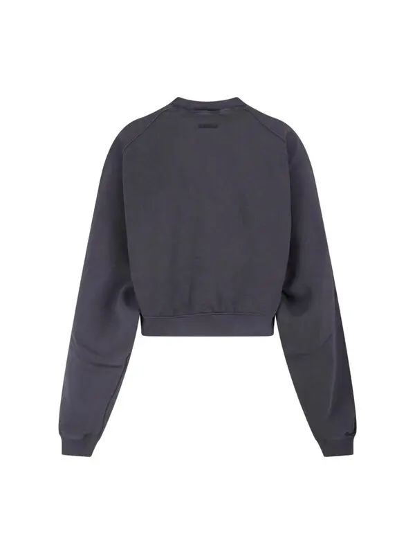 Fear Of God Campus 90s" Crop Hoodie - Black