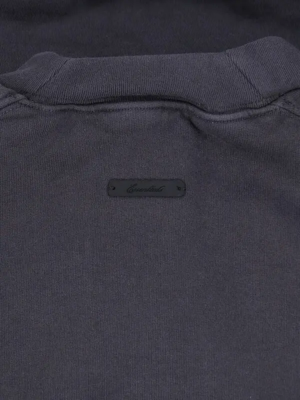 Fear Of God Campus 90s" Crop Hoodie - Black