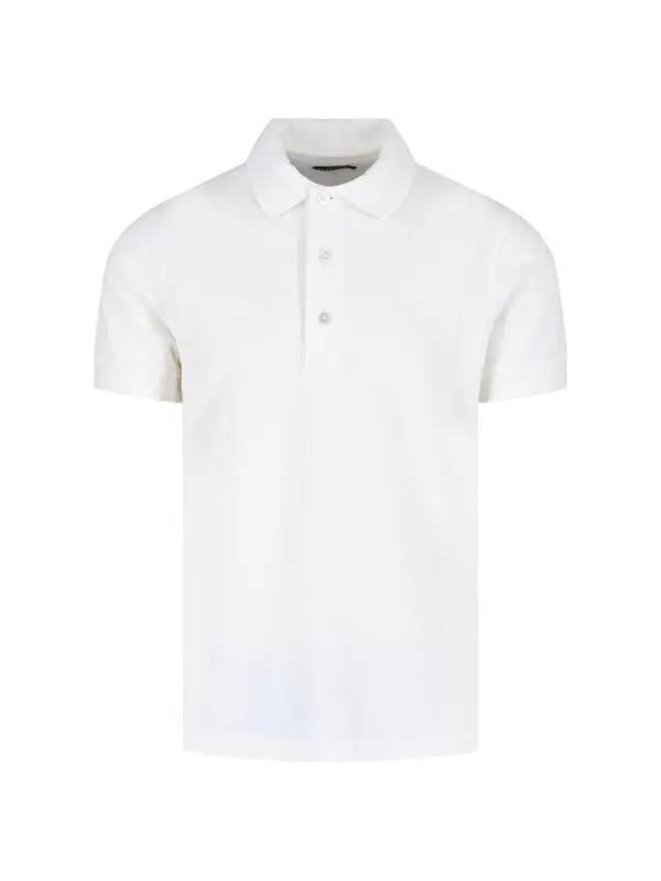 TOM FORD Cotton Blend Polo - White