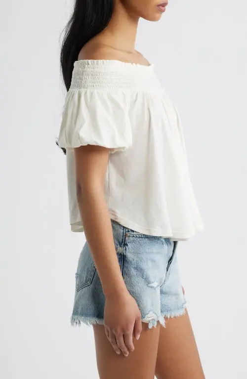 Free People Mabel Off-the-shoulder Top - Sugar Swizzle