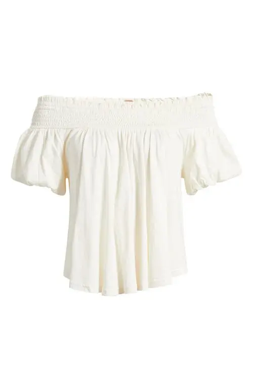 Free People Mabel Off-the-shoulder Top - Sugar Swizzle