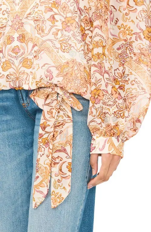 Vince Camuto Off-the-shoulder Tie Hem Blouse