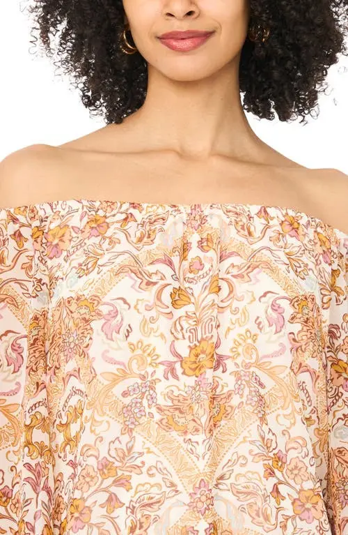 Vince Camuto Off-the-shoulder Tie Hem Blouse