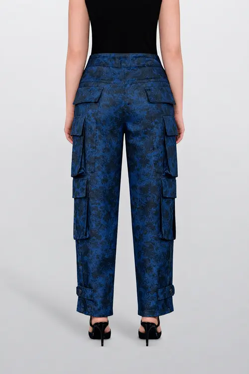 LAURA APARICIO Jacquard Cargo Pants