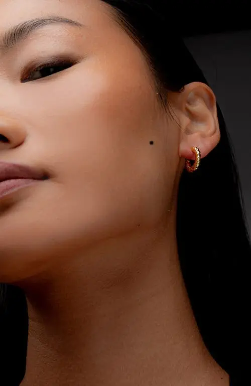 YOJ Fenny Twisted Mini Hoop Earrings