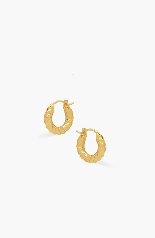 YOJ Fenny Twisted Mini Hoop Earrings