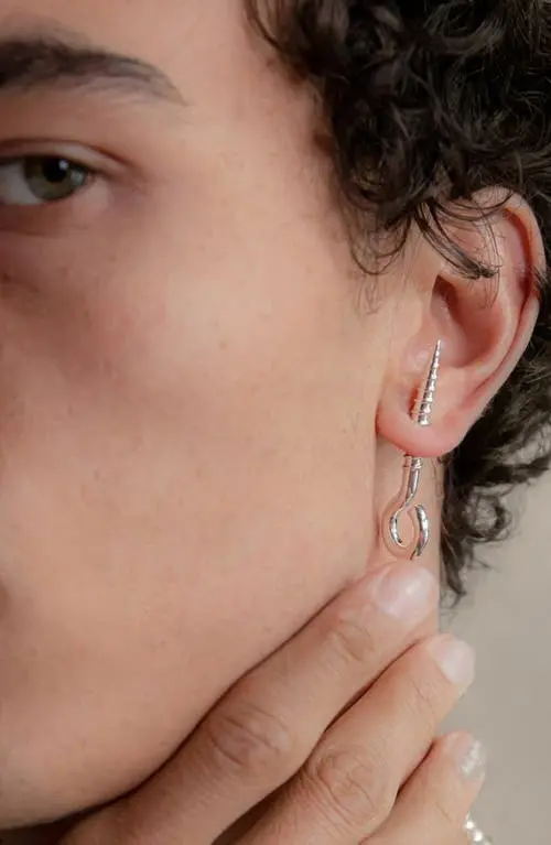 YOJ Single Pin-inspired Sterling Earring