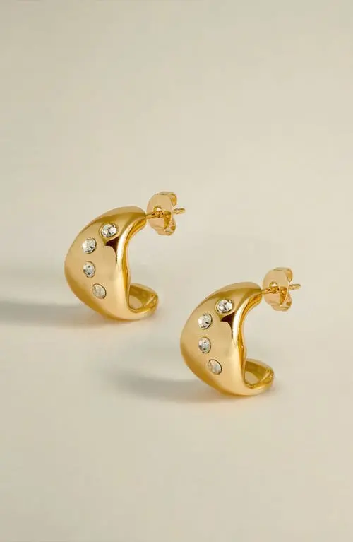 YOJ Remeni Crystal Hoop Earrings