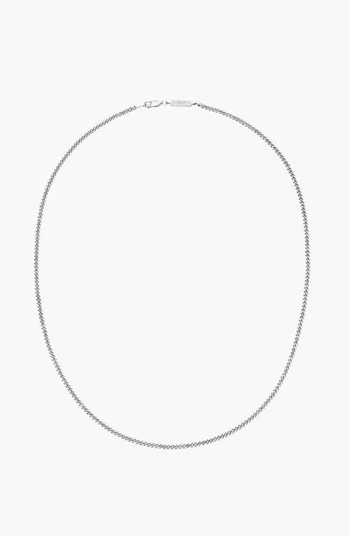 YOJ Curb Chain Necklace - Silver