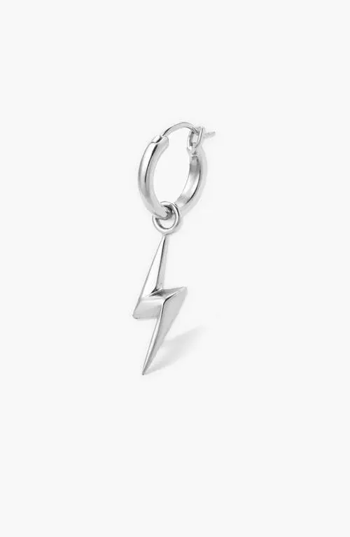 YOJ Lightning Charm Hoop Earring