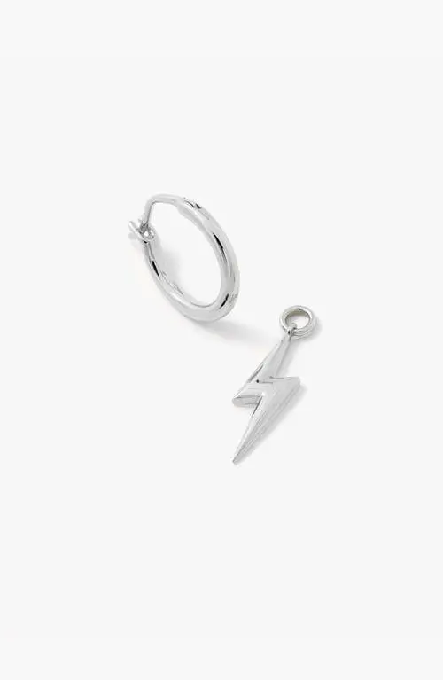 YOJ Lightning Charm Hoop Earring