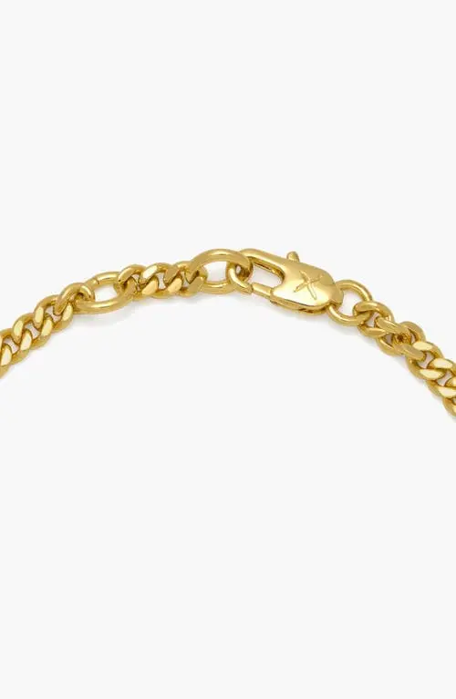 YOJ Malachite Stone Curb Chain Bracelet