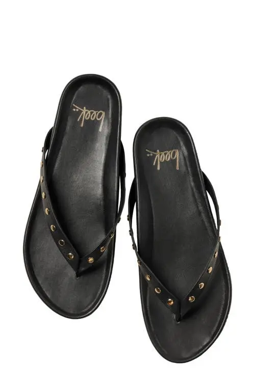 Beek Tringa Flip Flop - Black Gold