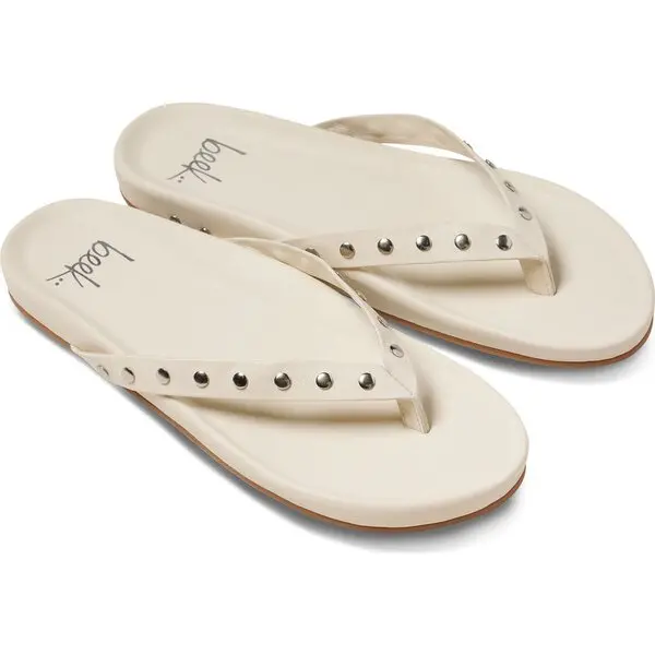 Beek Tringa Flip Flop - Vanilla Silver