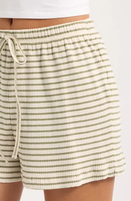 BILLABONG Striped Cotton Blend Shorts