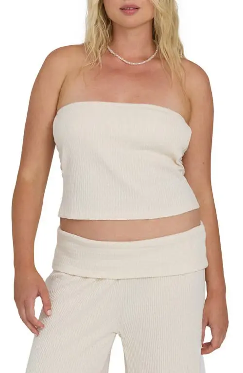BILLABONG Ribbed Strapless Top