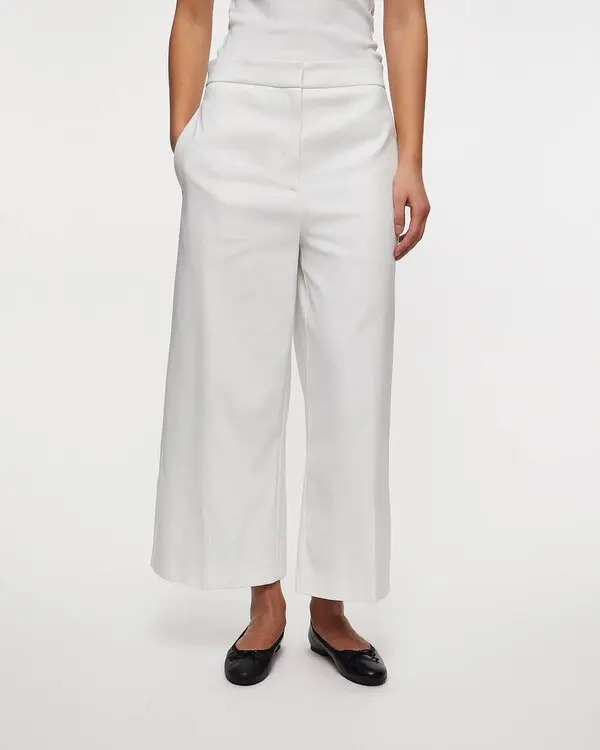 JOSEPH Trousers Temple Light Gabardine Stretch - Ivory
