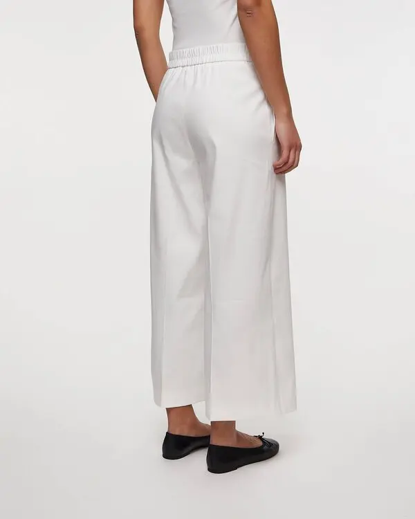 JOSEPH Trousers Temple Light Gabardine Stretch - Ivory