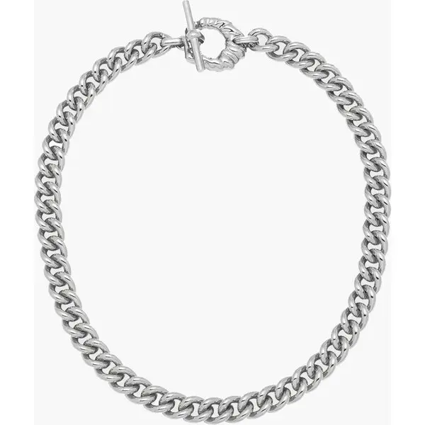 YOJ Cora Curb Chain Necklace - Silver