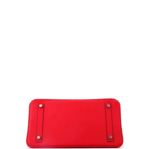 Hermès Birkin Handbag Epsom With Palladium Hardware 30 - Red