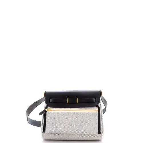 Hermès Herbag Zip Toile And Leather 20 - Noir