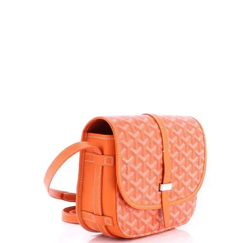 Goyard Belvedere Ii Messenger Bag Pm Coated Canvas - Orange
