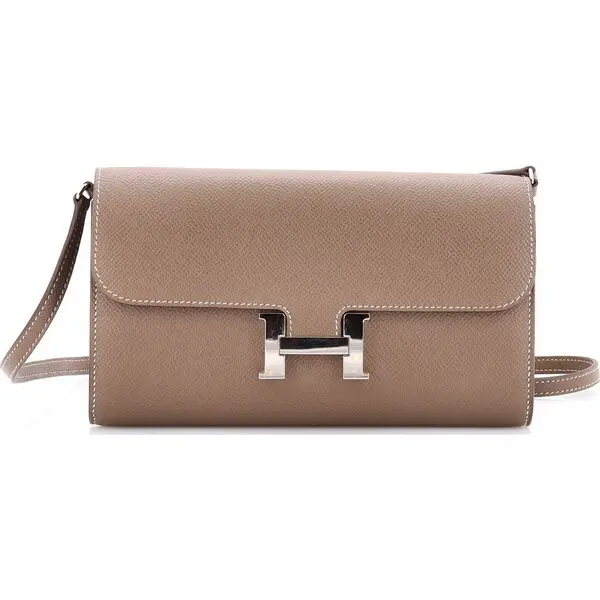Hermès Constance To Go Wallet Epsom - Etoupe