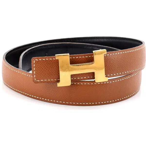 Hermès Constance Reversible Leather Belt - Brown