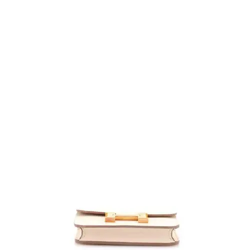 Hermès Constance Slim Wallet Epsom - Craie