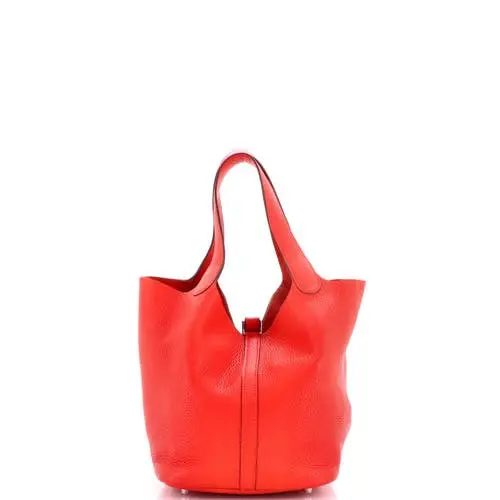 Hermès Picotin Lock Bag Clemence Mm - Red