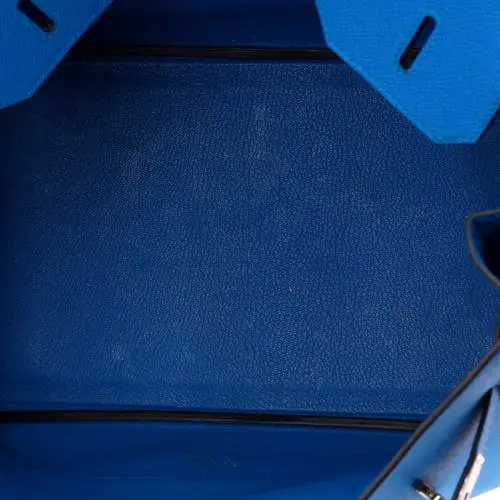 Hermès Birkin Handbag Epsom With Palladium Hardware 35 - Blue