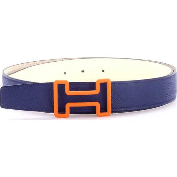 Hermès Tonight Color Reversible Belt Leather Medium - Blue
