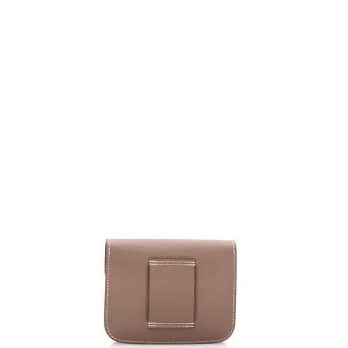 Hermès Constance Slim Wallet Evercolor - Etoupe