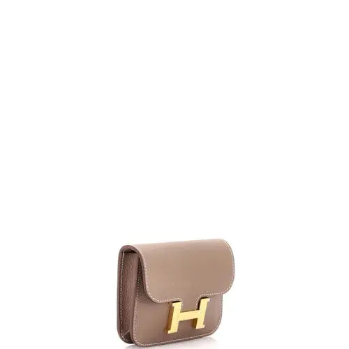 Hermès Constance Slim Wallet Evercolor - Etoupe