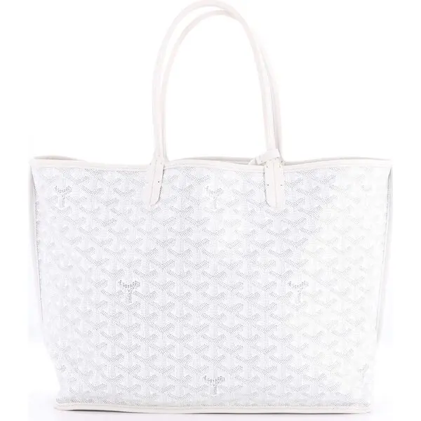 Goyard Anjou Reversible Tote Coated Canvas Pm - White