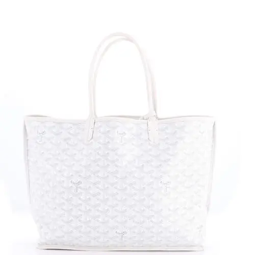Goyard Anjou Reversible Tote Coated Canvas Pm - White